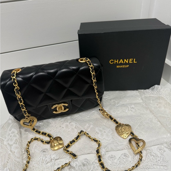 GWP/VIP | Bags | Chanel Vip Makeup Gwp Bag Black With Gold Hardware New ...